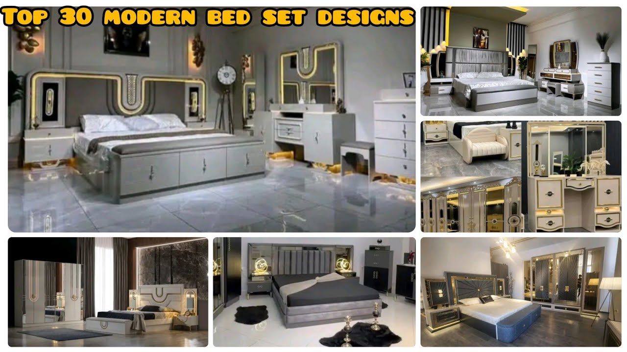 top 30 modern bed set designs /bed room decoration ideas#interiordesign ...