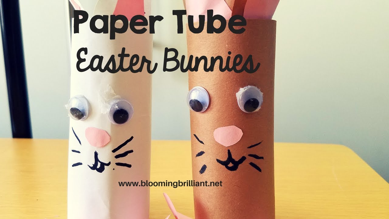 Paper Tube Easter Bunny Craft - YouTube