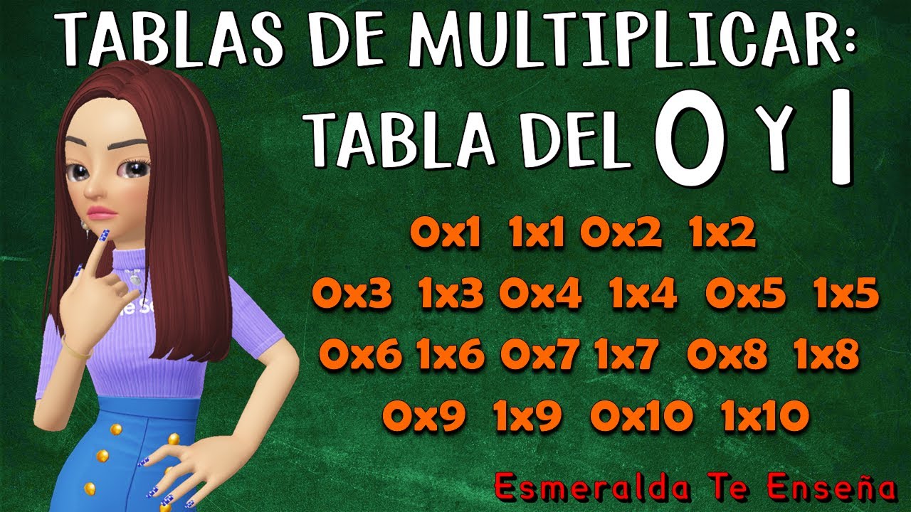 Las Tablas de Multiplicar: La Tabla del 0 y 1 - YouTube
