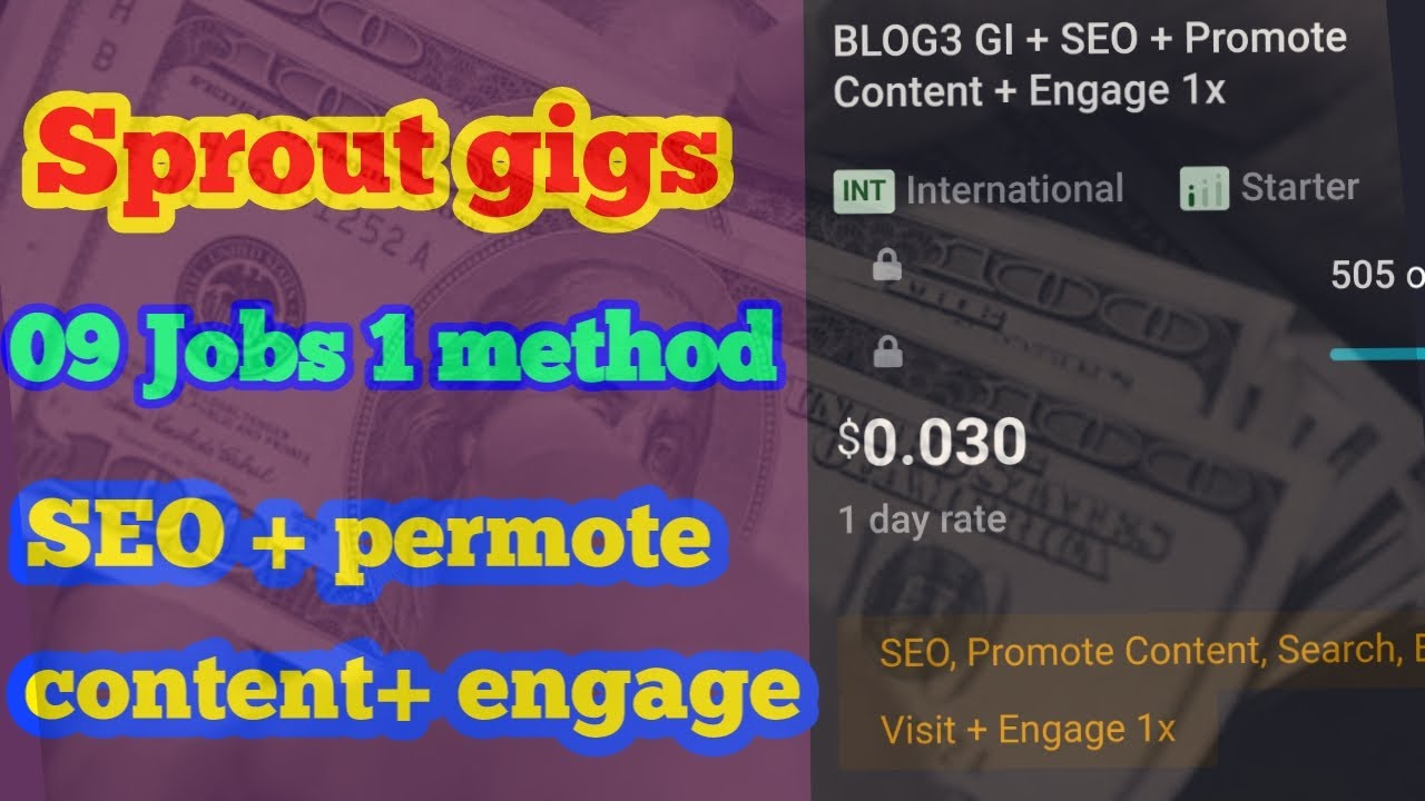 How to complete seo task in sprout gigs | sprout gigs seo + promote ...