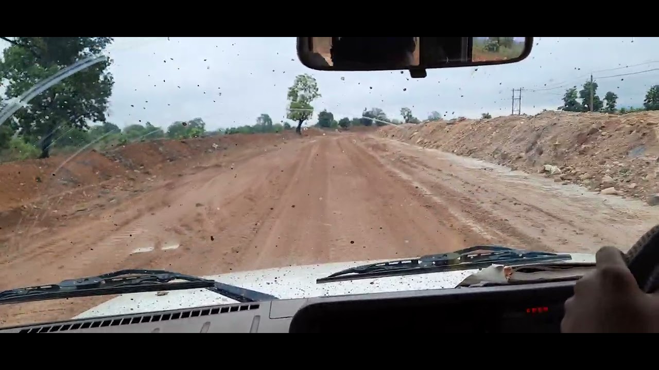 Slipping Road during Rainy Season in jungle Road,Danger Road - YouTube