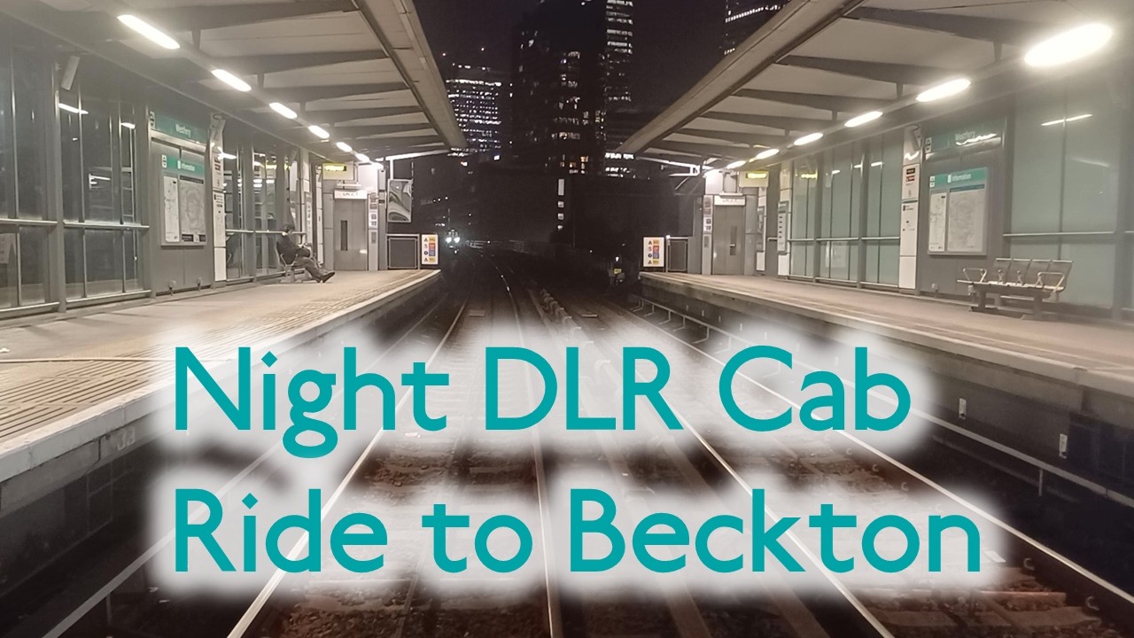 DLR Night Time Cab Ride Tower Gateway to Beckton - YouTube