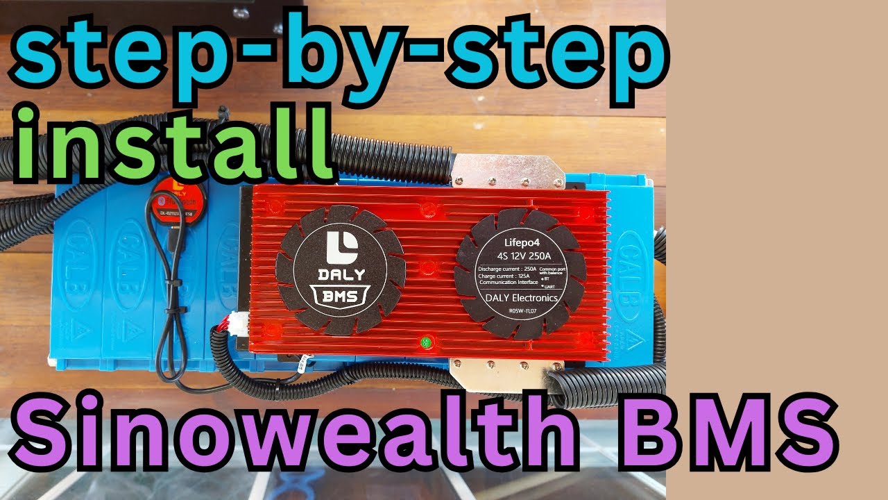 Install SINOWEALTH software & manage DALY LiFePO4 battery management system - YouTube