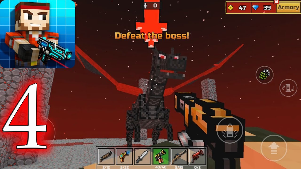 Pixel Gun 3D - Gameplay Walkthrough Part 4 - Block World: Levels 4 - 6 ...