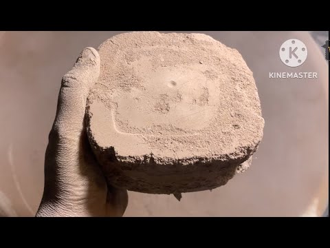 Red Mud Super Dusty Dry Tub Crumbling ASMR - YouTube