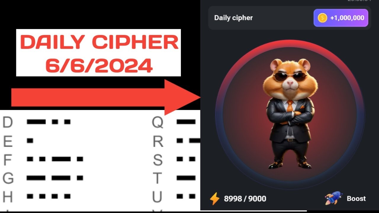 How To Solve The Hamster Daily Cipher 1,000,000 Coins 6/6/2024 (Morse Code) - YouTube