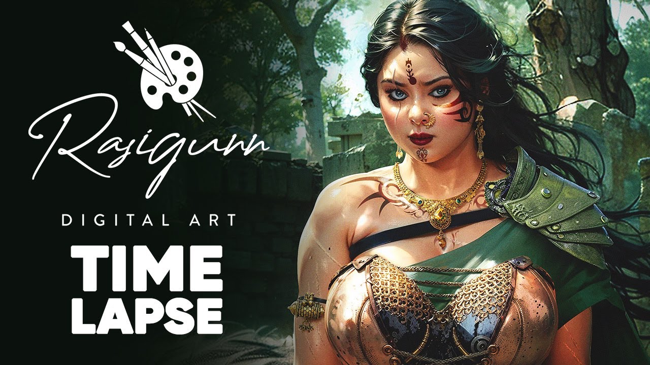 Rasigunn Digital Art l Encounter - Timelapse video - YouTube