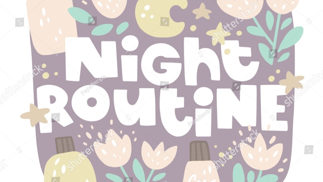 My night routine aesthetic for school skin care 2024 - YouTube