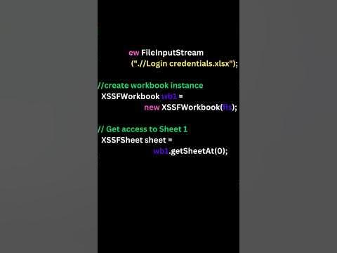 Retrieve Data from excel file 1 || Java Programming - YouTube