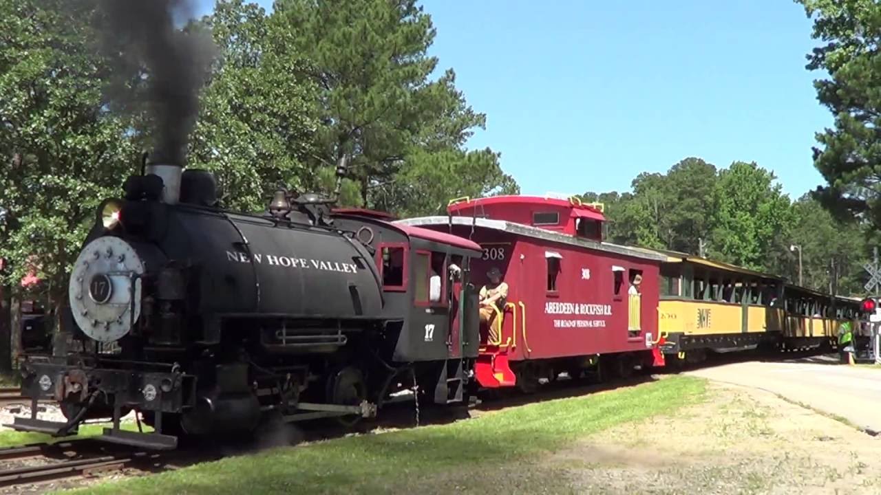 NHVR #17 & 1886 With The Great Railway Chase Excursion in Bonsal NC 6 ...