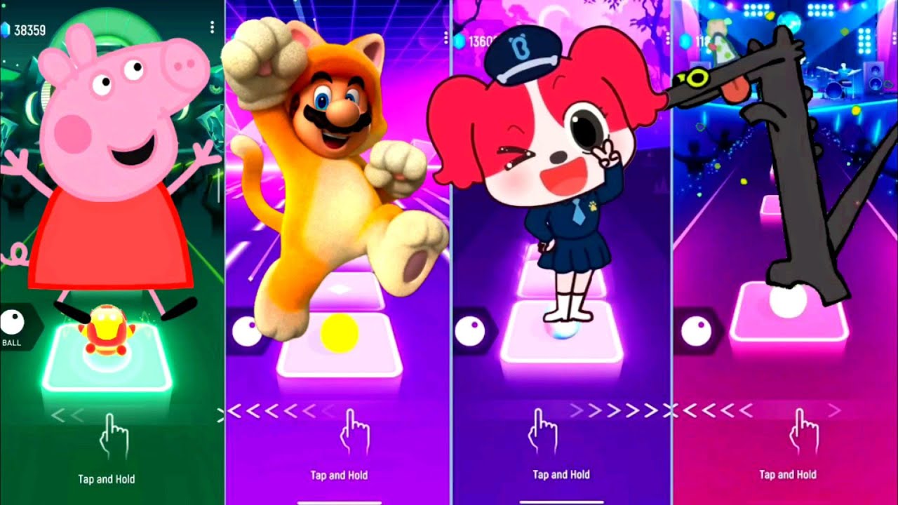 Peppa Pig vs Mario vs Sheriff Papillon vs Toothless - YouTube