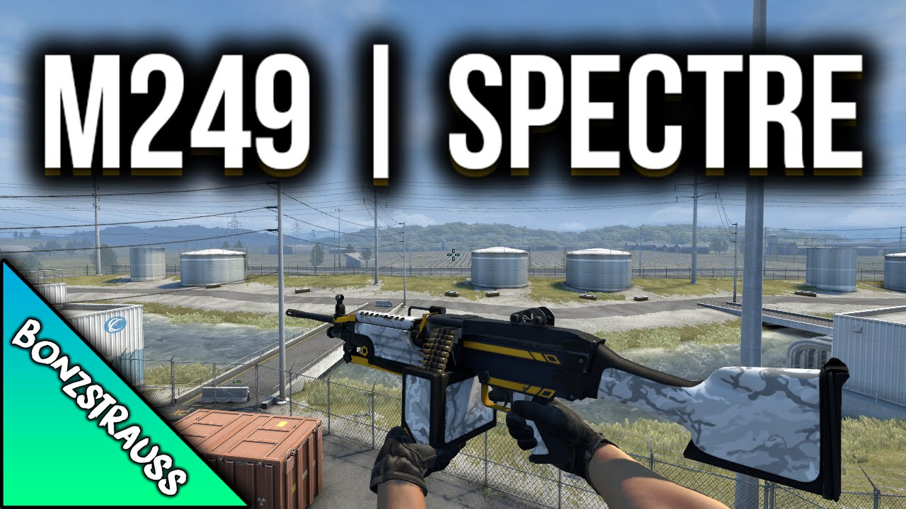 CS: GO - M249 | Spectre Skin Showcase & Gameplay - YouTube