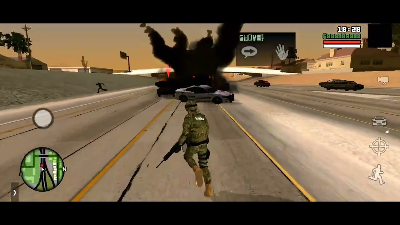 Persecucion termina con explosión | GTA San Andreas mods - YouTube