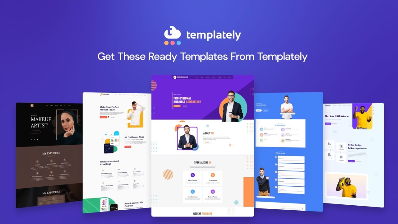 Top 5 Best Elementor Templates For Portfolio Websites From Templately ...