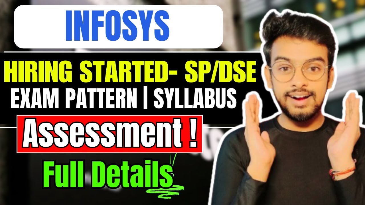 Infosys Hiring Process Started | SP, DSE Exam Pattern | Biggest Hiring ...