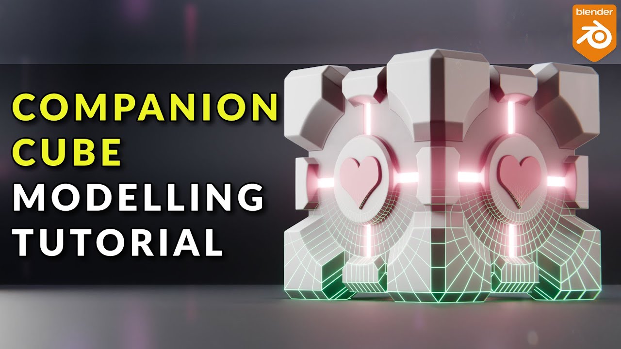 How to Model a Companion Cube in Blender - YouTube