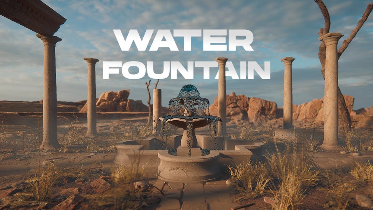 Water fountain - [Asset for Zibra Liquid]. Real-time 3D liquid ...