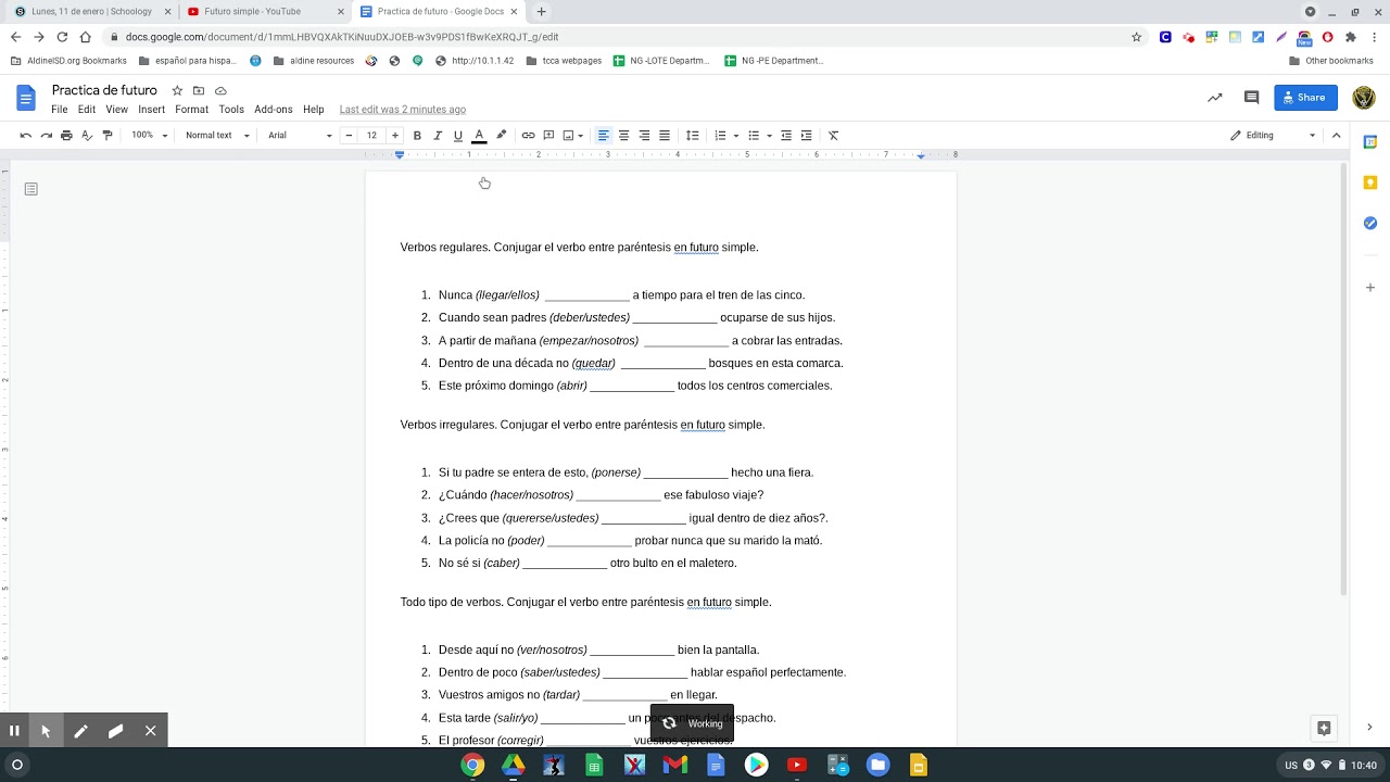 como agregar acentos en google docs - YouTube