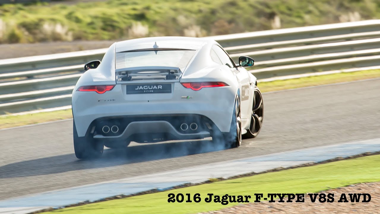 4WD 2016 Jaguar F-TYPE V8S doing 2 laps of Estoril Circuit - YouTube