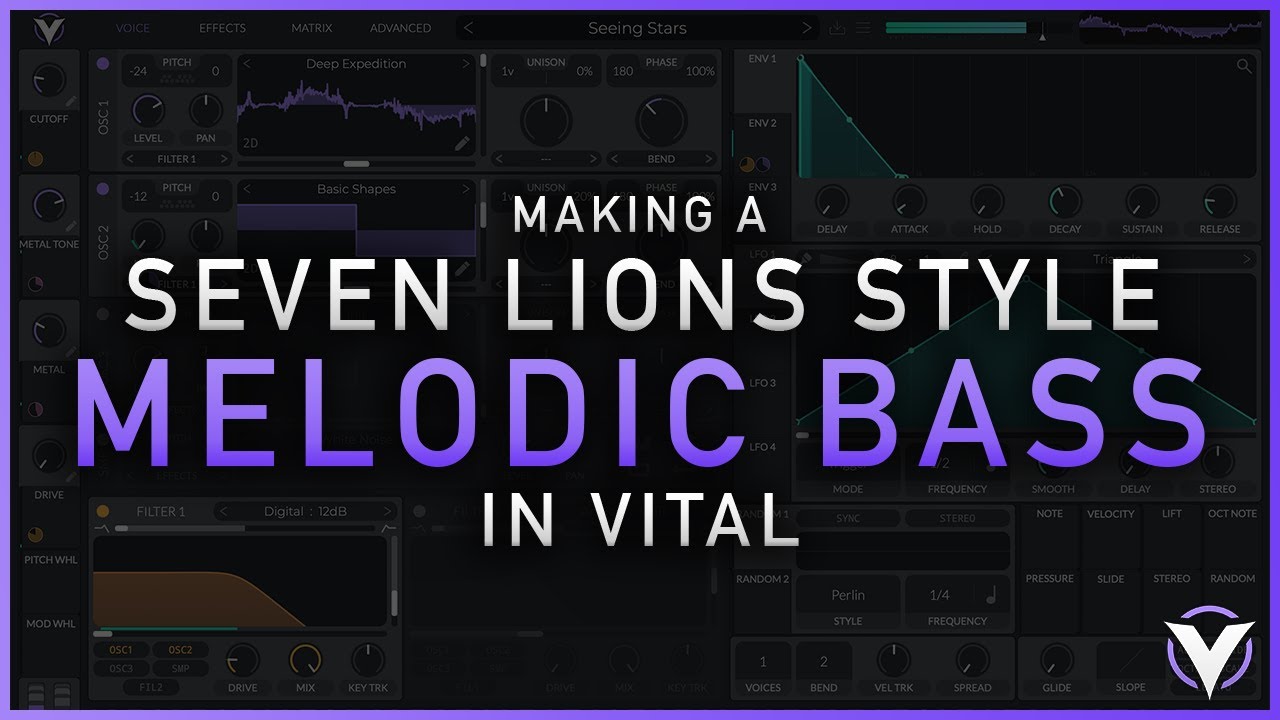 Vital Sound Design Tutorial - Versatile Melodic Bass Preset (Seven ...