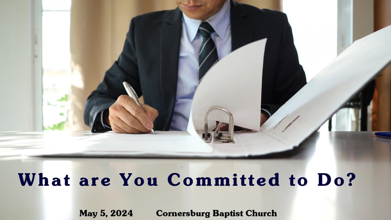 What are You Committed to Do? - YouTube