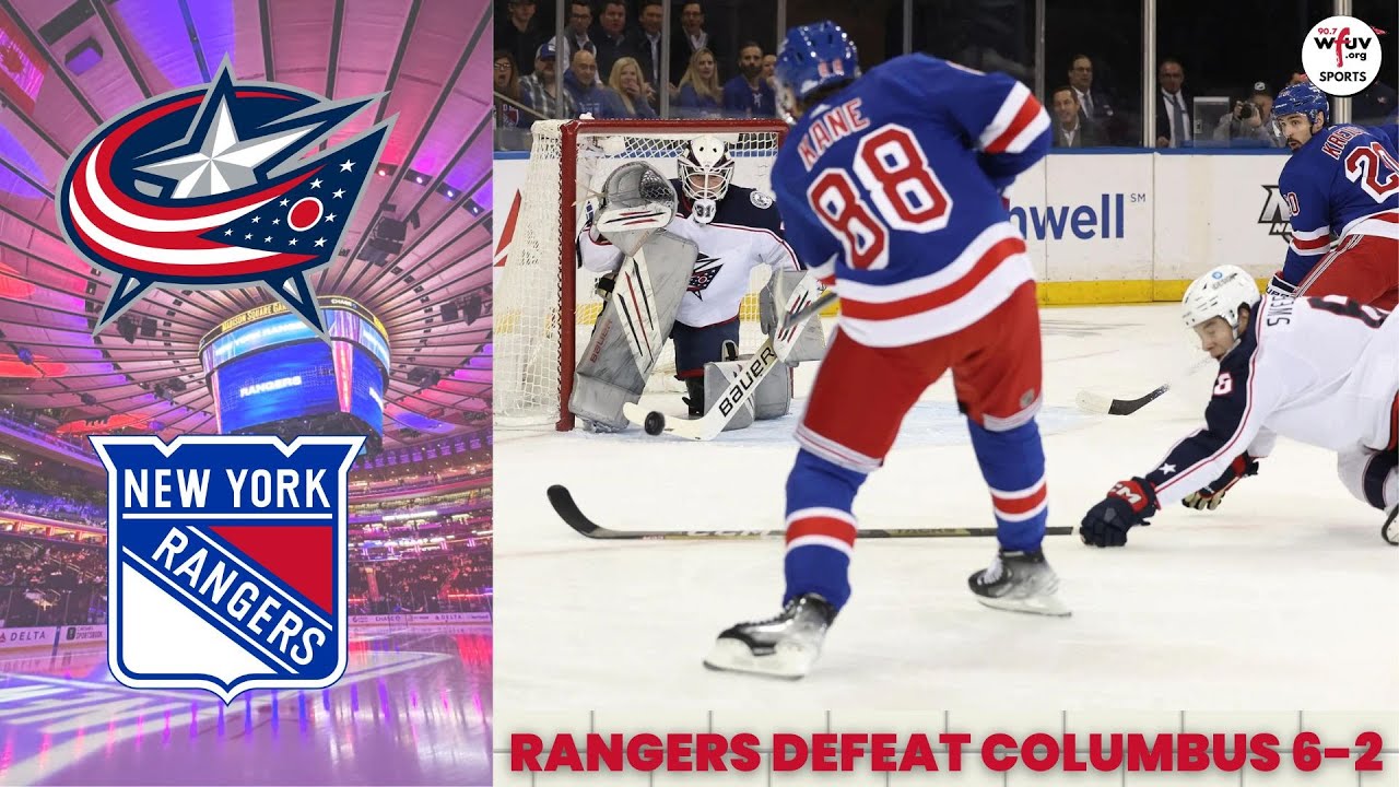 Rangers score 3 goals in opening minutes to help pace Blue Jackets ...