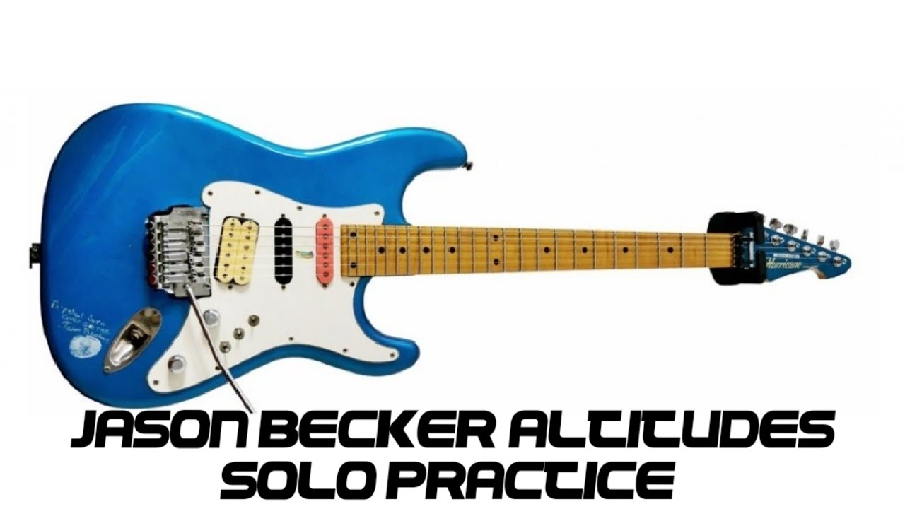Jason Becker-Altitudes guitar solo practice - YouTube