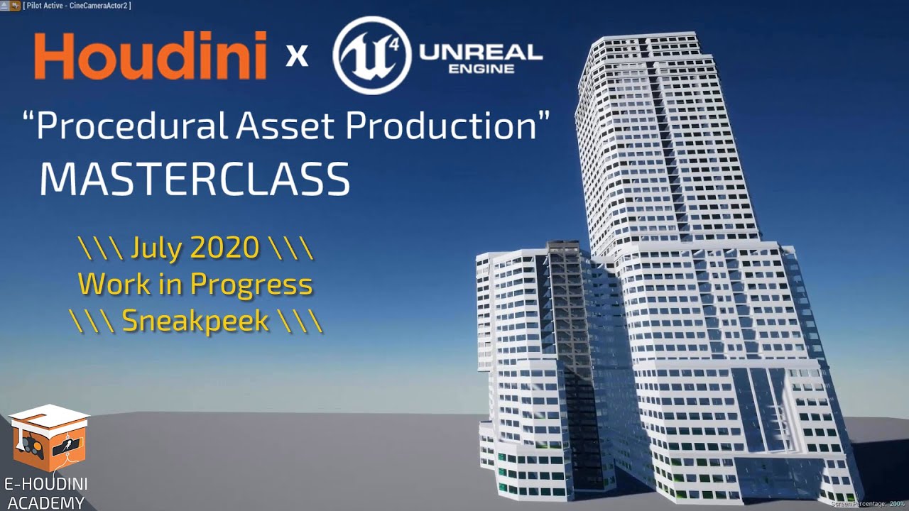 HOUDINI "Procedural Asset Production" Masterclass Sneakpeek - July 2020 ...