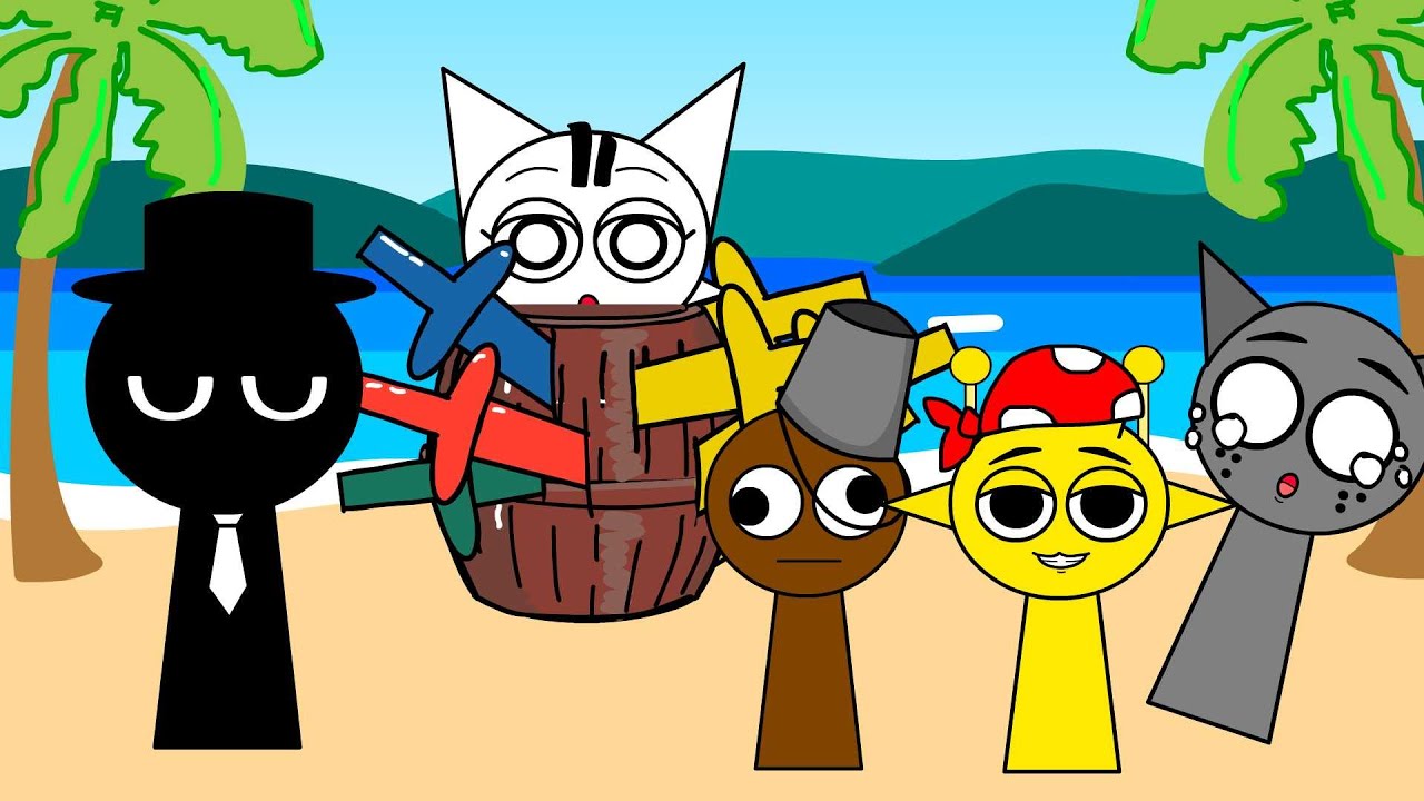 SPRUNKI CHARATERS Play Pop up Pirate! | INCREDIBOX SPRUNKI ANIMATION ...