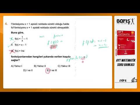 Limit Süreklilik Test 7   ÖSYM Bakış