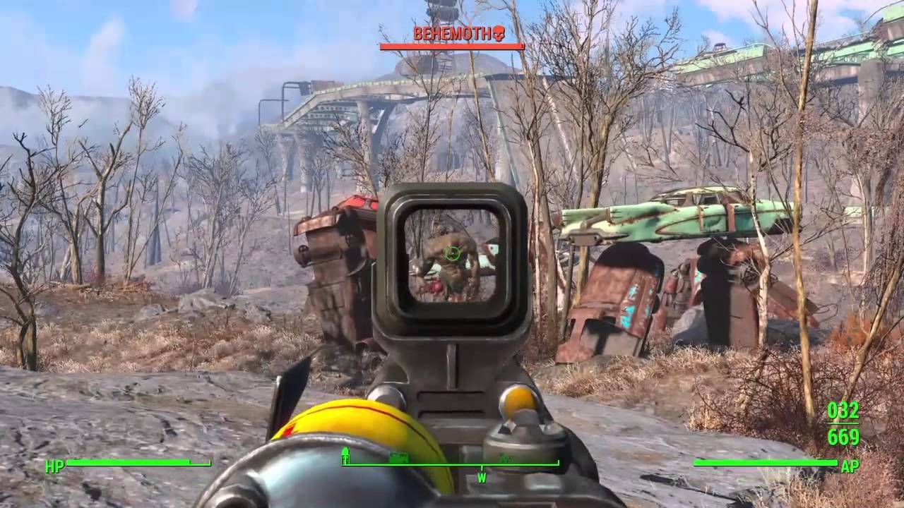 FALLOUT 4 MY FIRST BEHEMOTH ENCOUNTER - YouTube