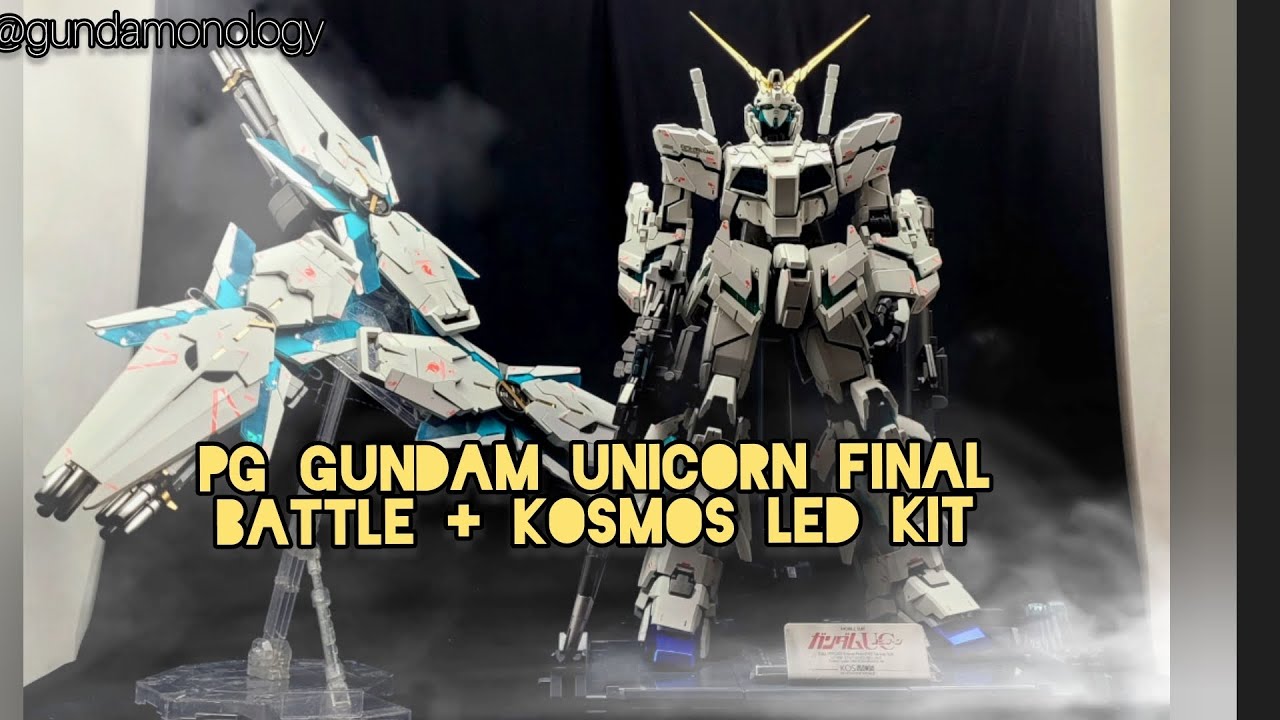 PG Gundam Unicorn Final Battle (Daban) + Kosmos LED kit assembly - YouTube