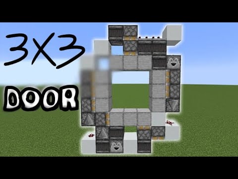 How to make 3x3 door minecraft - YouTube