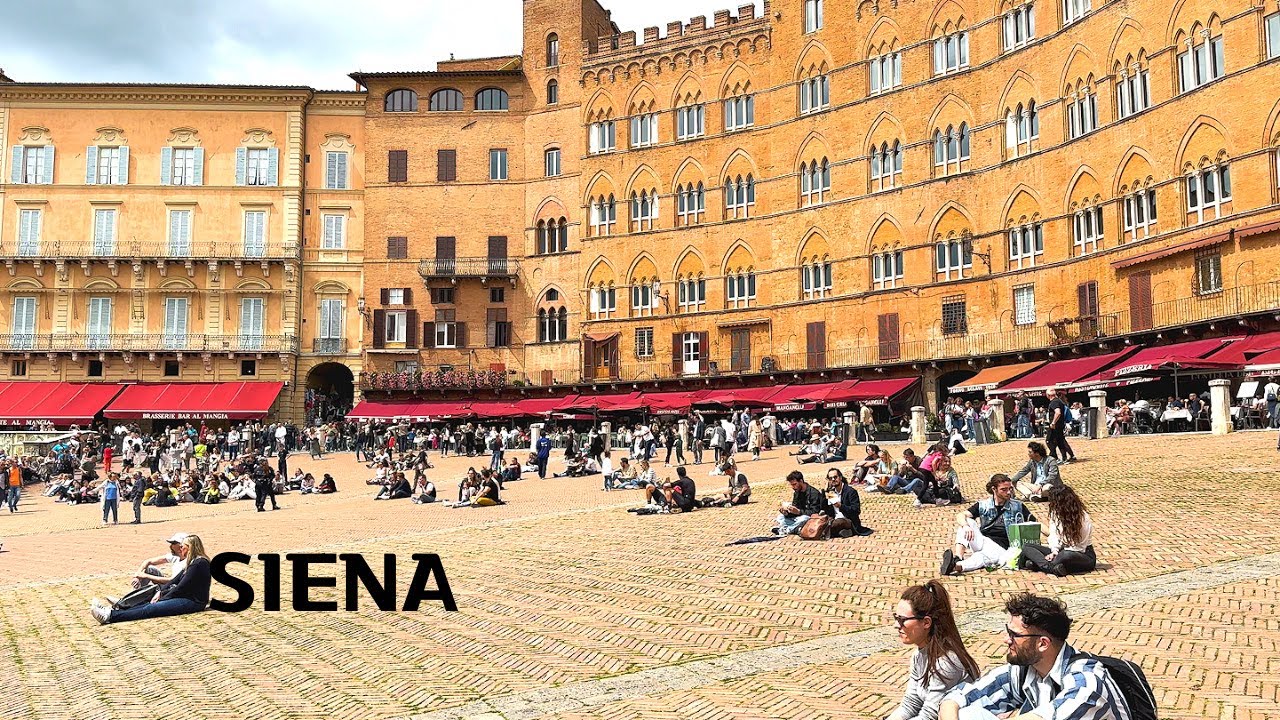 [4K]🇮🇹 Walking Tour of Siena, Italy: Piazza del Campo, Duomo di Siena ...