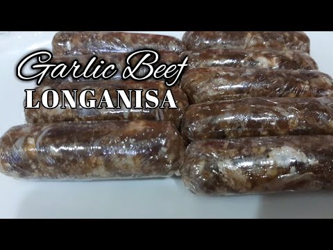 My homemade garlic beef longanisa|| My own version|GengCASTILLO - YouTube