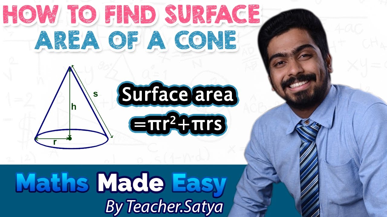 How to Calculate Surface Area of a Cone with Examples - YouTube