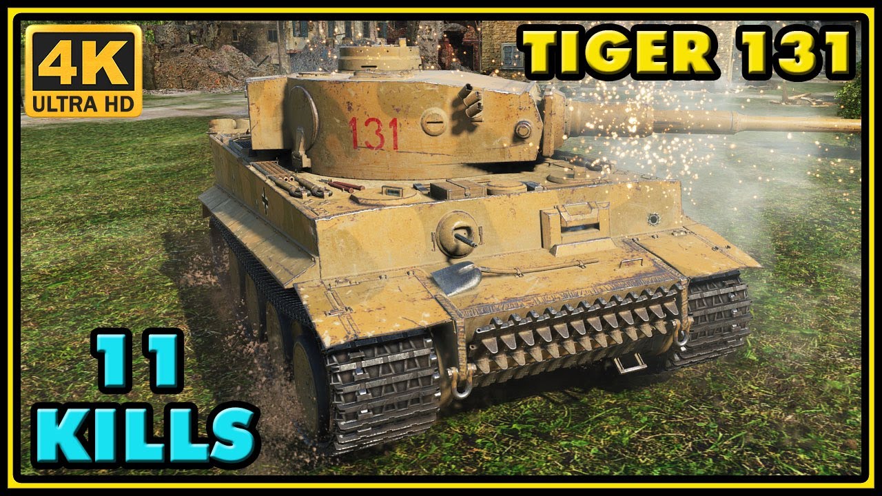 World of Tanks | Tiger 131 - 11 Kills - 4K Damage Gameplay - YouTube