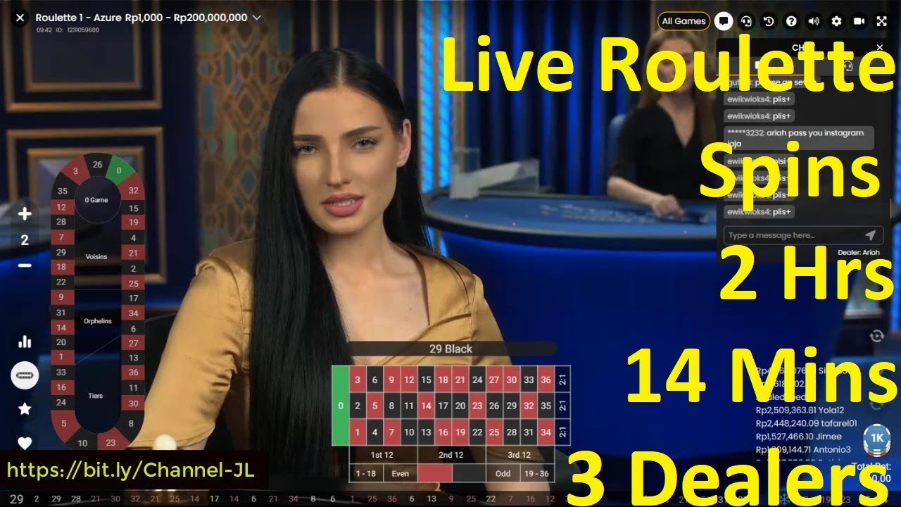 Live Roulette Spins 2 Hours and 14 Mins 3 Dealers Roulette Azure - YouTube