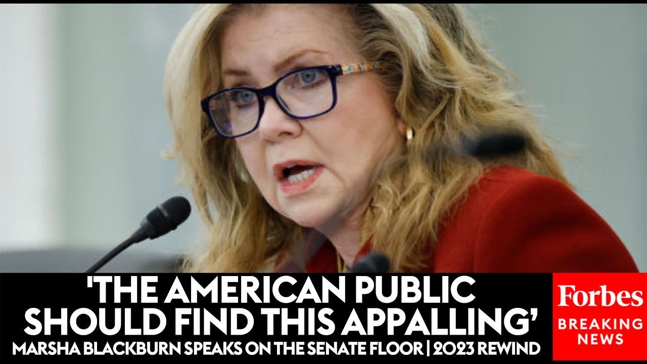 Marsha Blackburn Rips Into Biden Admin During Remarks On The Senate ...