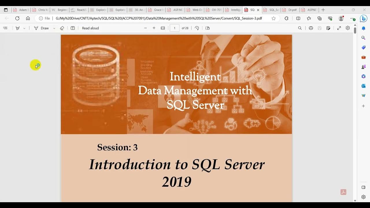 SQL - Session 3: Giới thiệu SQL Server 2019 - YouTube
