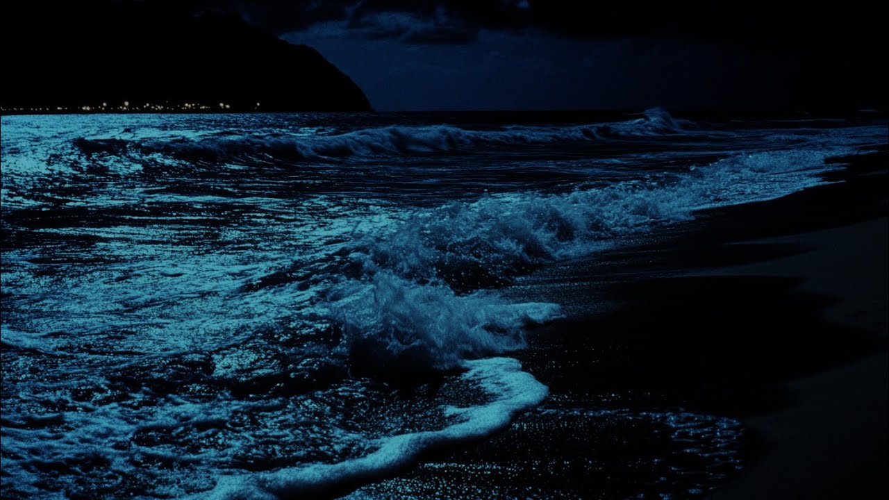 Ocean Sound Waves Night Relaxation | Falling Asleep With The Waves On A ...