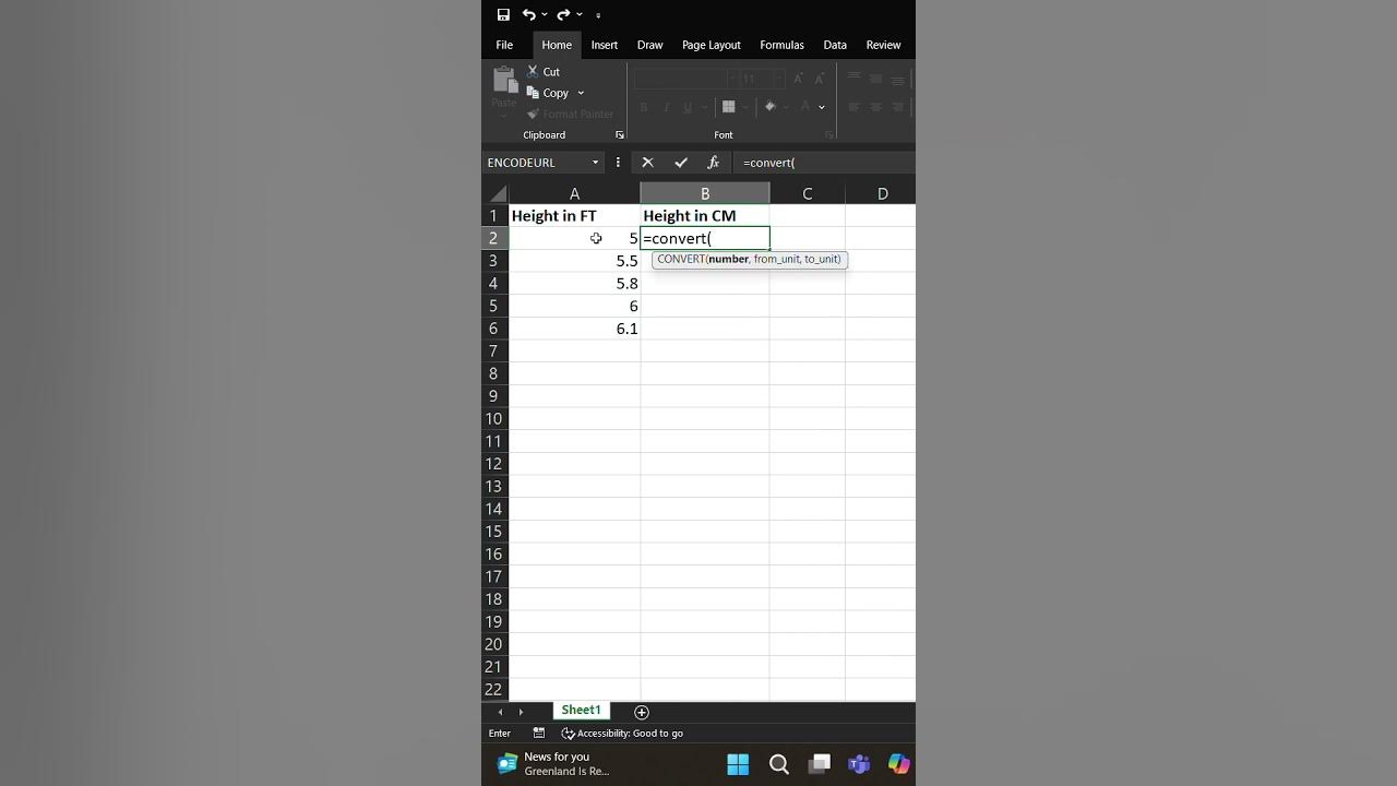 how-to-convert-height-in-foot-to-height-in-centimetres-in-ms-excel