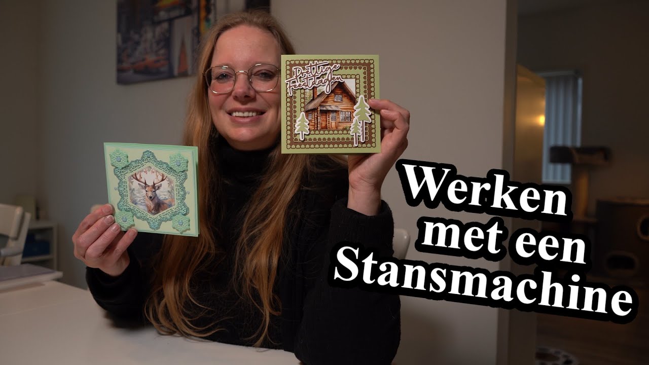 Kaarten maken met een stansmachine - YouTube