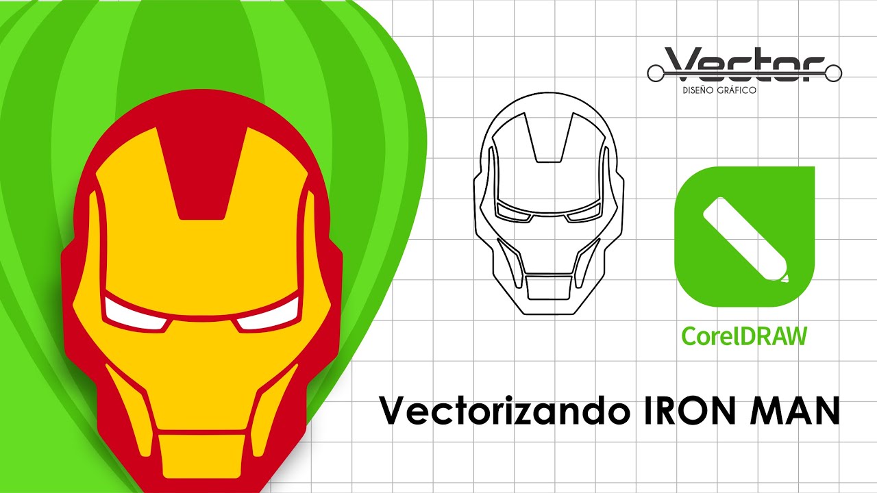 Vectorizando IRON MAN - Corel Draw - VectoR Producciones - YouTube