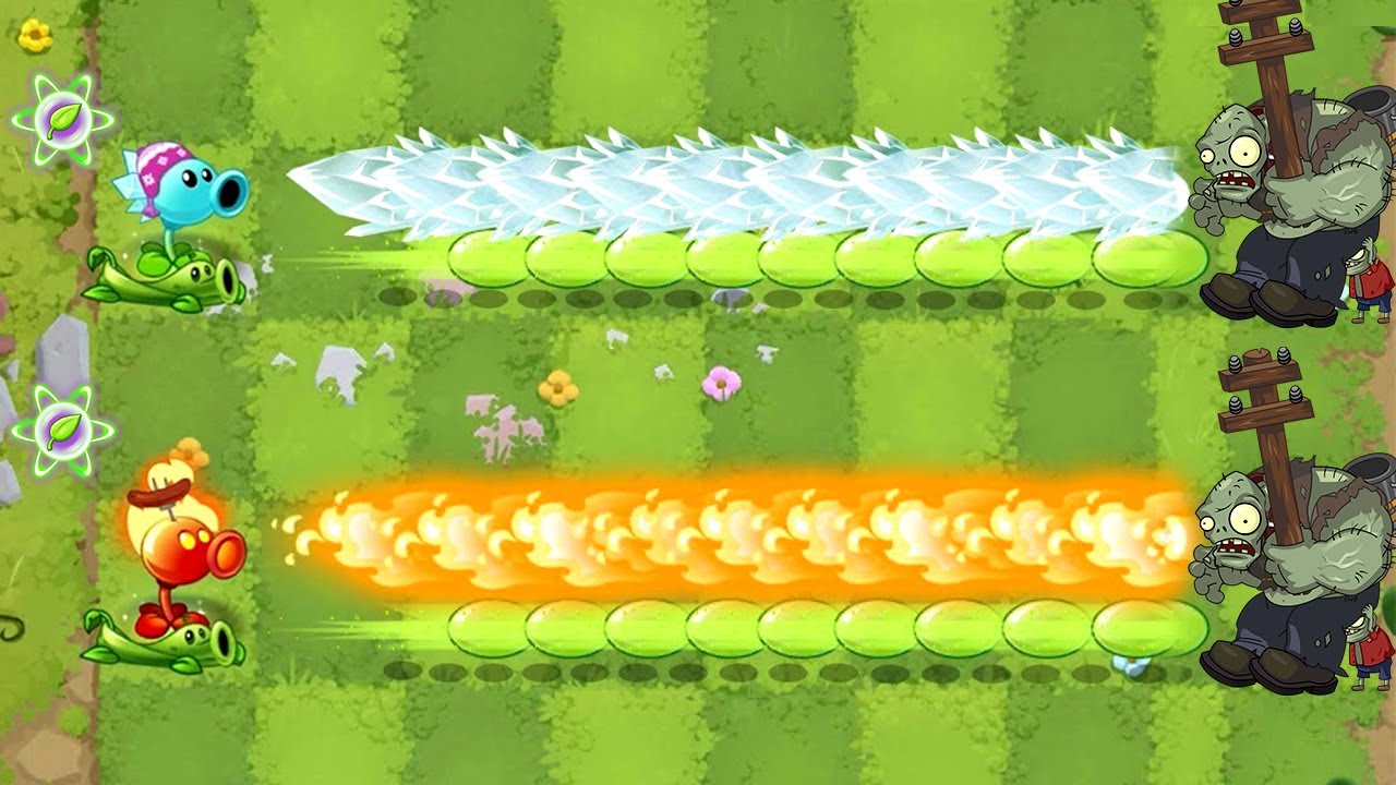 PvZ 2 All GREEN & Other Plant Using 10 Projectile Vs Fairy Tale ...