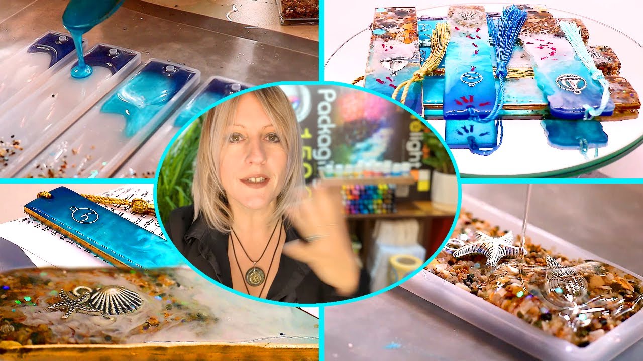 Mer et vagues en résine époxy - Idées d'objets faciles en résine ...