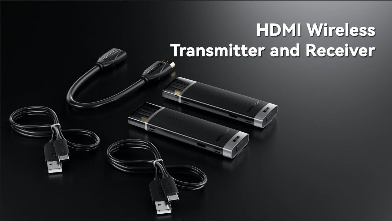 Vention Wireless HDMI Transmitter and Receiver ADC - YouTube
