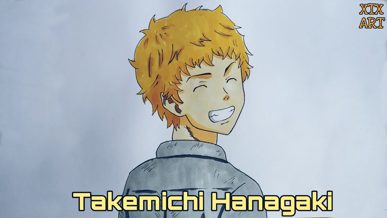 TOKYO REVENGERS: How to draw TAKEMICHI HANAGAKI - YouTube