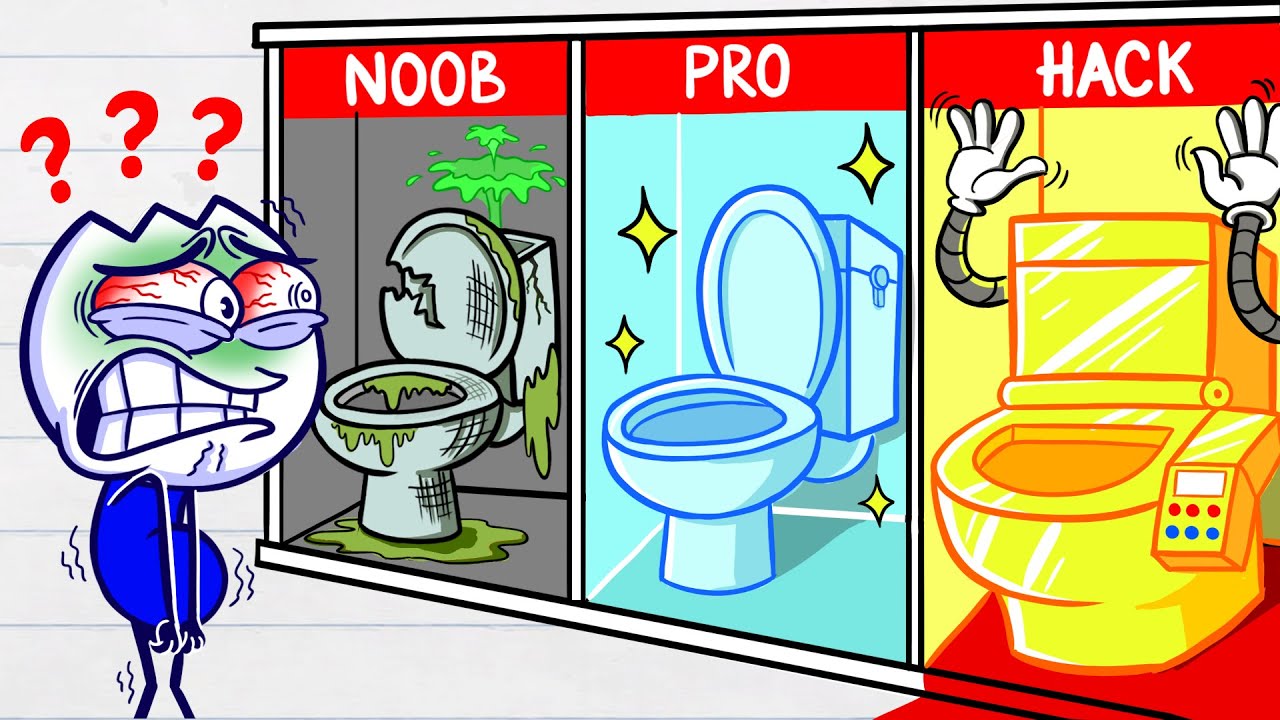"Pick-a-Poo" | Don't Choose The Wrong Restroom | Max's Puppy Dog Cartoons @MaxsPuppyDogOfficial ...
