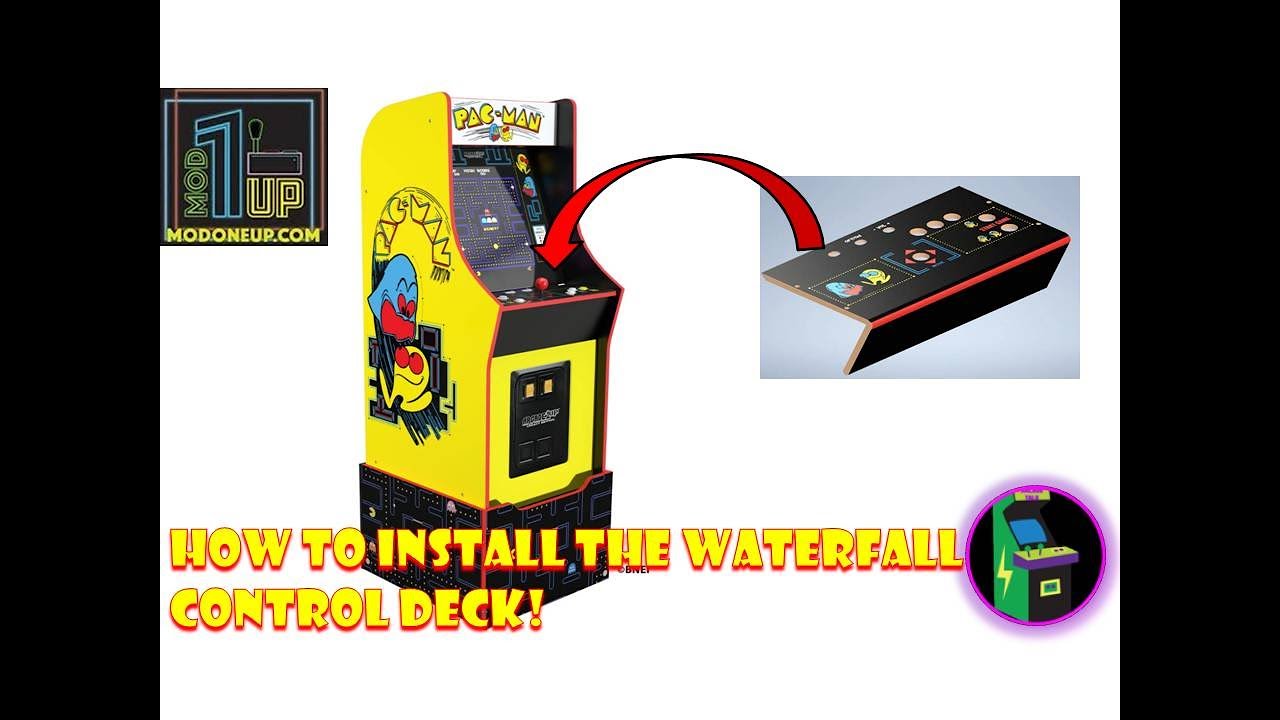 How To Install Mod 1Up's Pac-Man Waterfall Control Deck! - YouTube